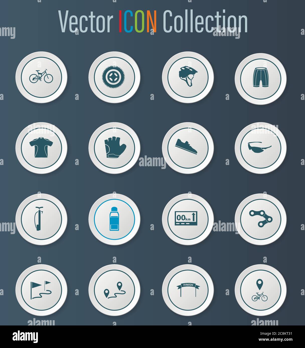 Bicycle icon set Stock Vector Image & Art - Alamy