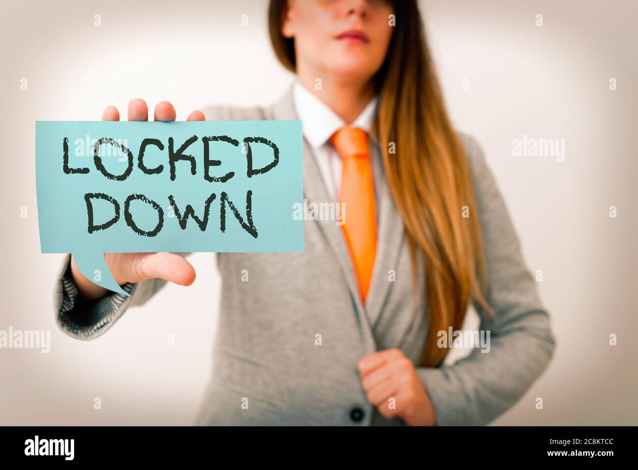 Conceptual hand writing showing Locked Down. Concept meaning emergency ...