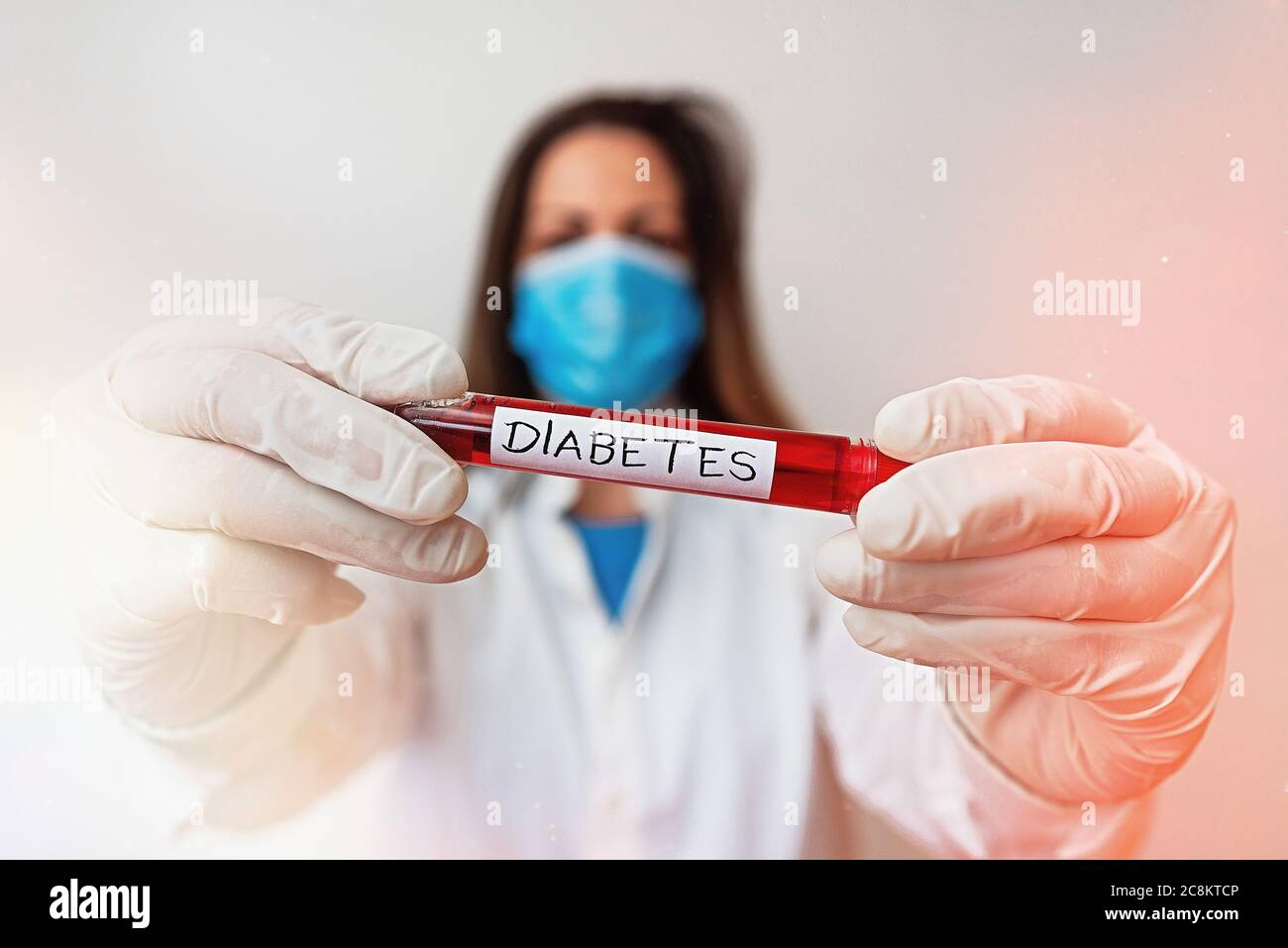 Writing note showing Diabetes. Business concept for any of various ...