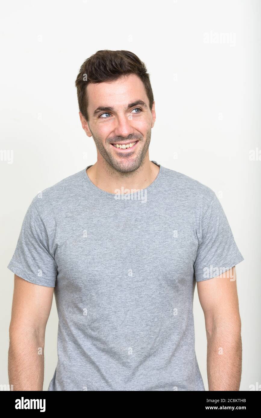 Portrait of handsome Hispanic man with beard stubble Stock Photo - Alamy
