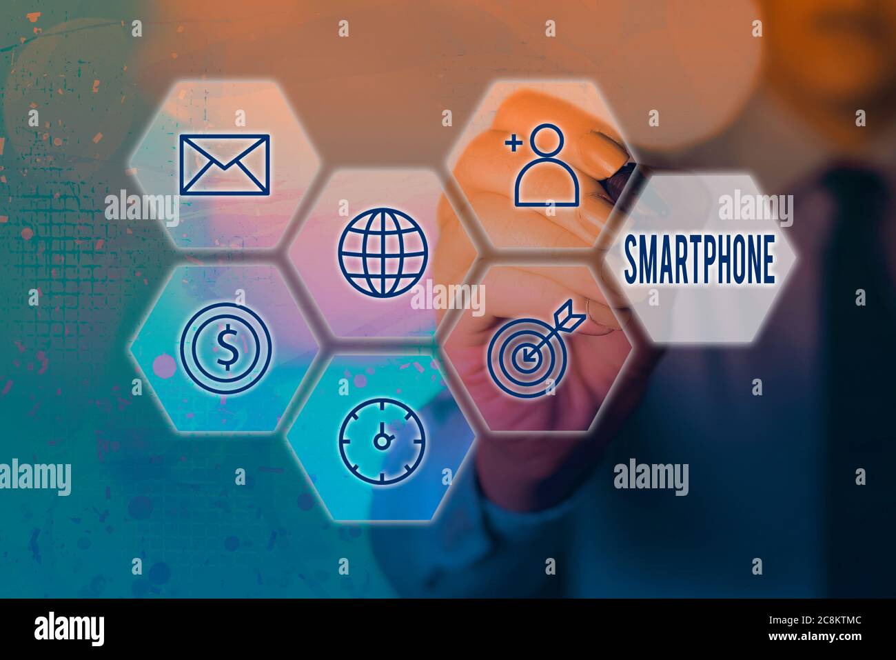 Conceptual hand writing showing Smartphone. Concept meaning the mobile ...