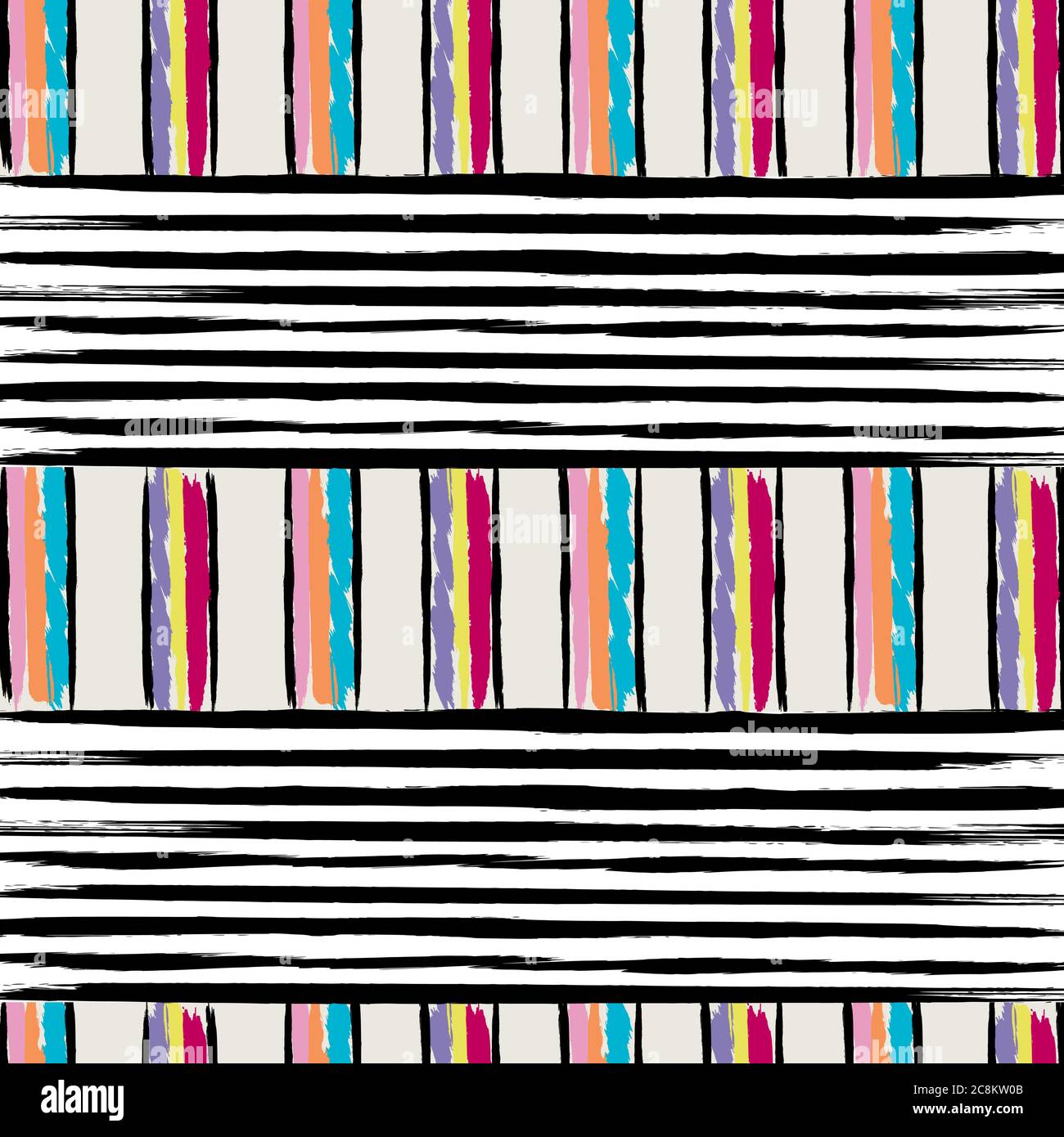 seamless background pattern, with paint strokes/stripes Stock Vector ...
