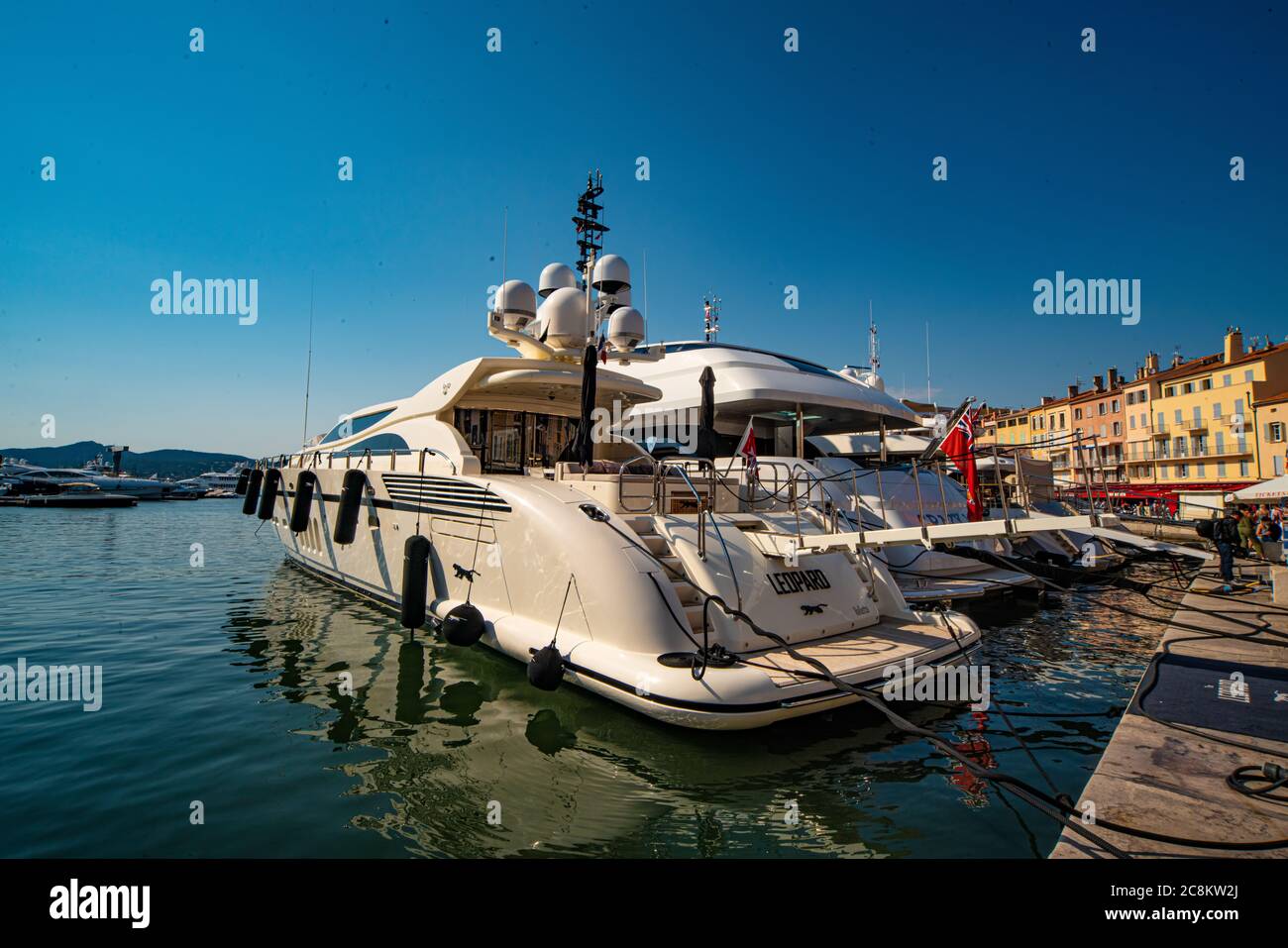 Famous harbor of Saint Tropez- ST TROPEZ, FRANCE - JULY 13, 2020 Stock ...