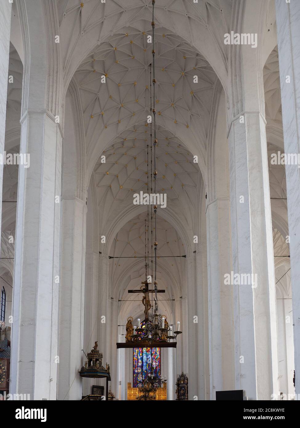 the big altar of the Marienkirche in Danzig Stock Photo - Alamy