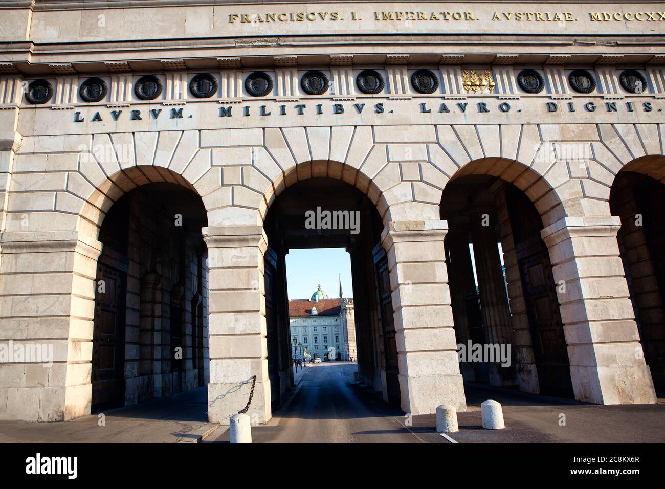 Vienna City Gate with with major architectural arches Stock Photo - Alamy