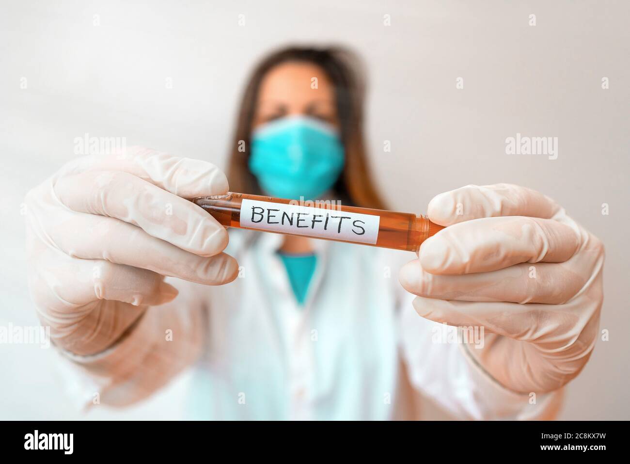 Writing note showing Benefits. Business concept for produces helpful ...