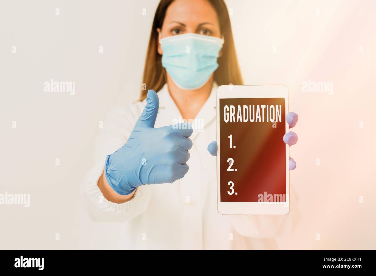 Conceptual hand writing showing Graduation. Concept meaning the award ...