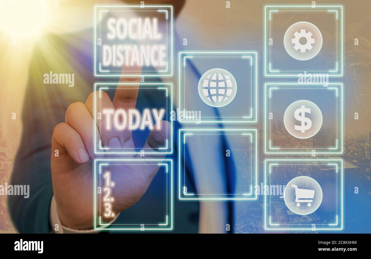 Word writing text Social Distance. Business photo showcasing ...