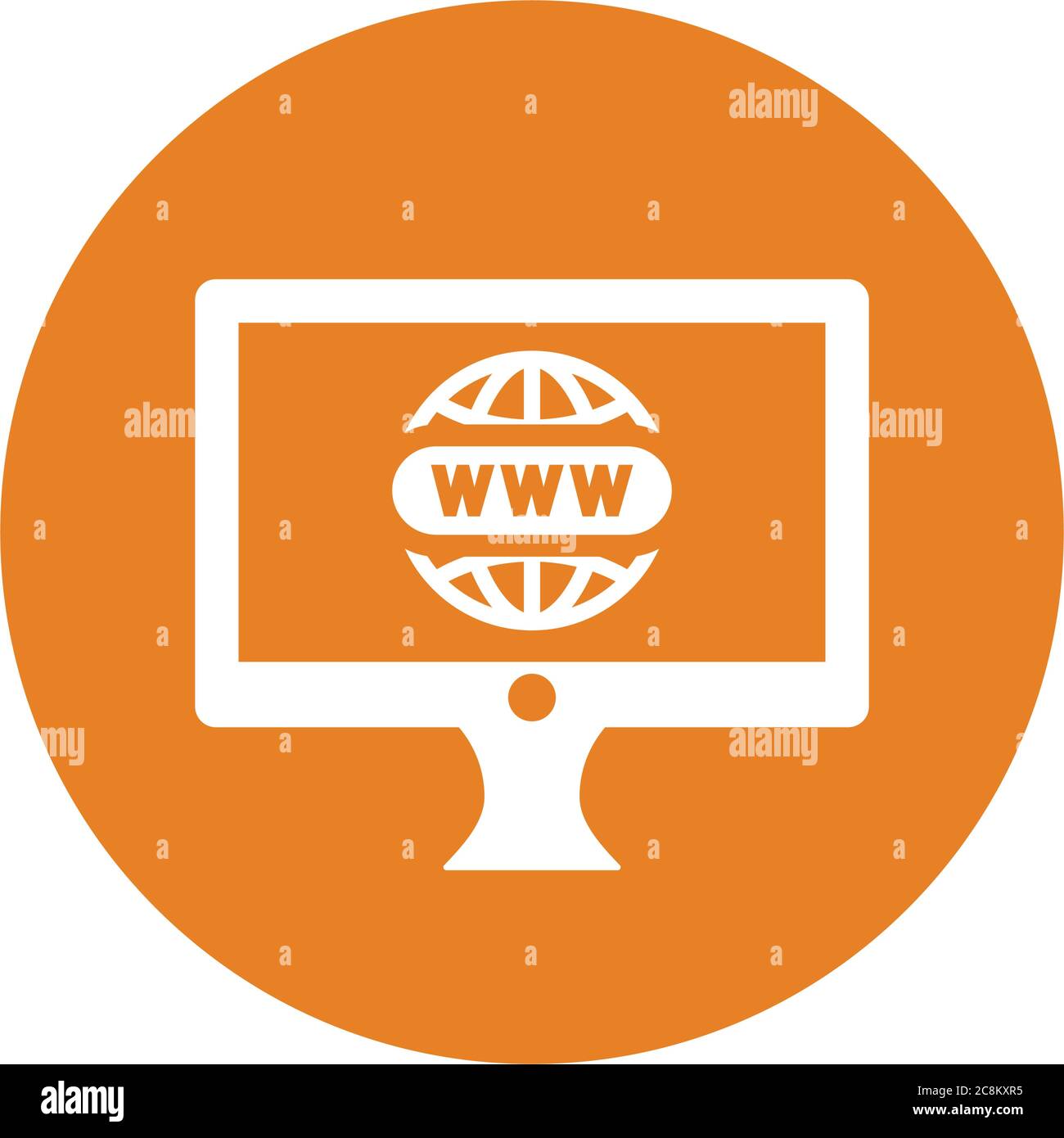 Domain registration icon. Use for commercial, print media, web or any ...