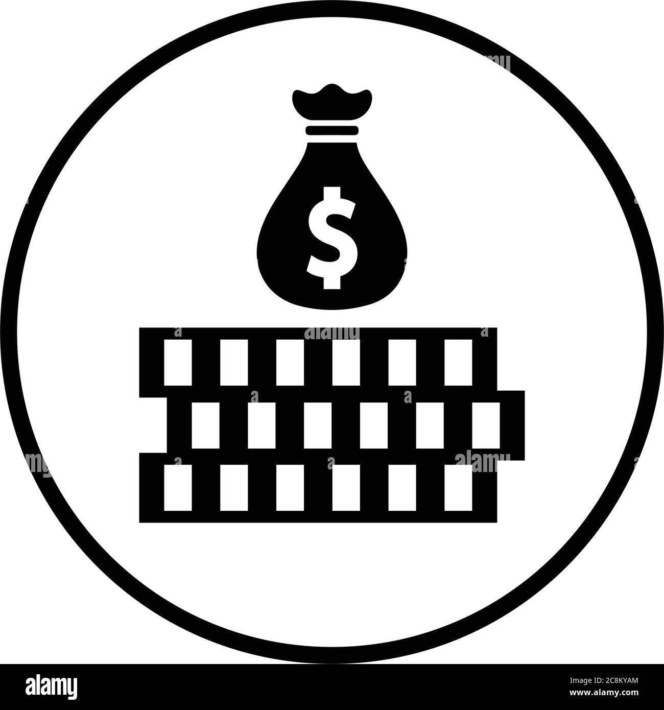 Financial Budget Icon. Beautiful design and fully editable vector for ...