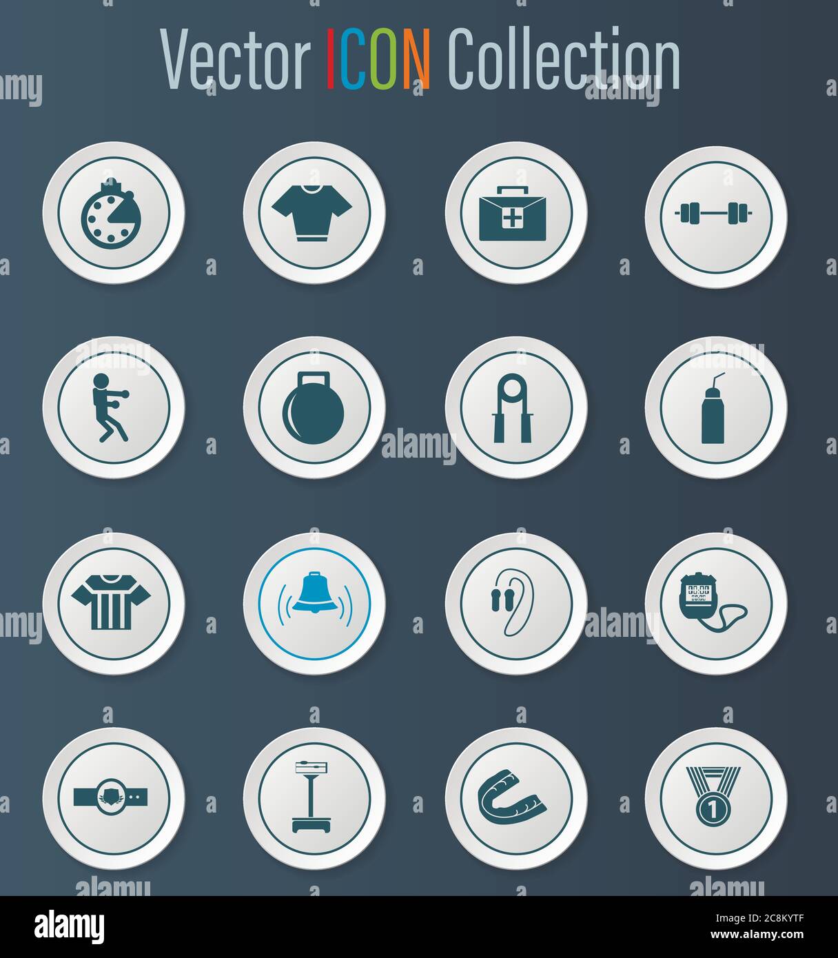 Boxing icon set Stock Vector Image & Art - Alamy