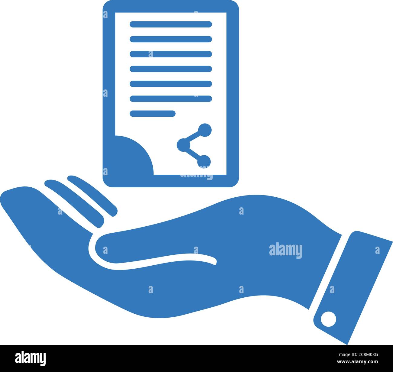 Document handover icon. Use for commercial, print media, web or any ...