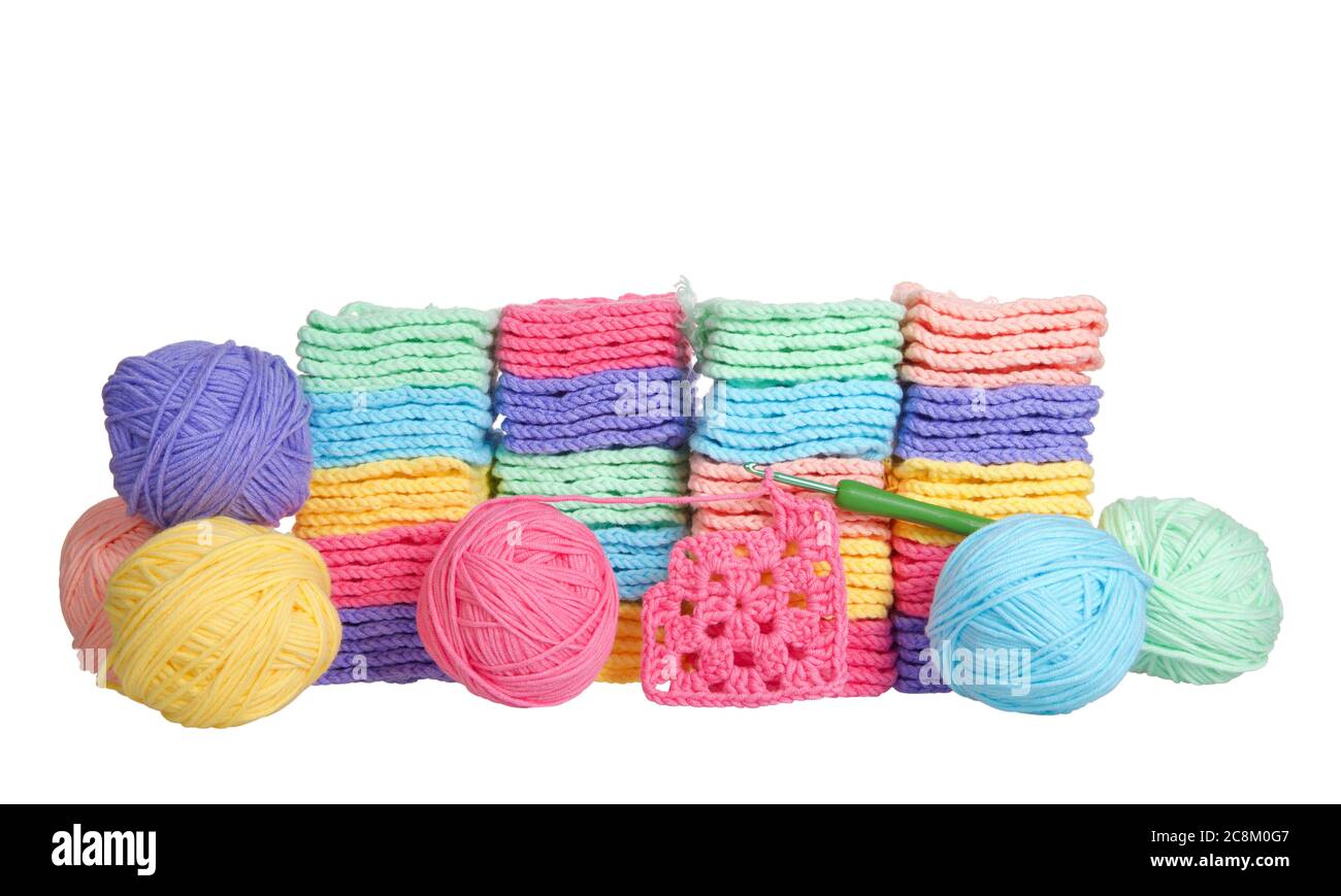 Crochet squares hi-res stock photography and images - Alamy
