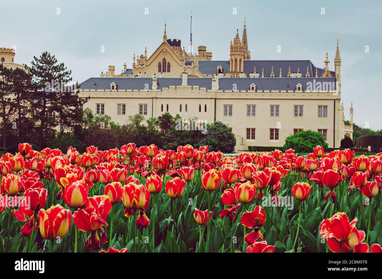 Lednice Valtice Palace view, Lednice-Valtice Cultural Landscape, South ...