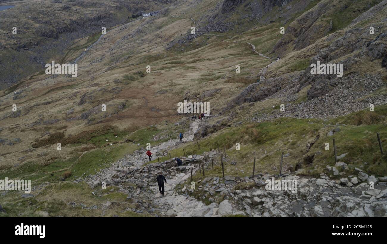 Snowdon Trail Wales UK Stock Photo - Alamy
