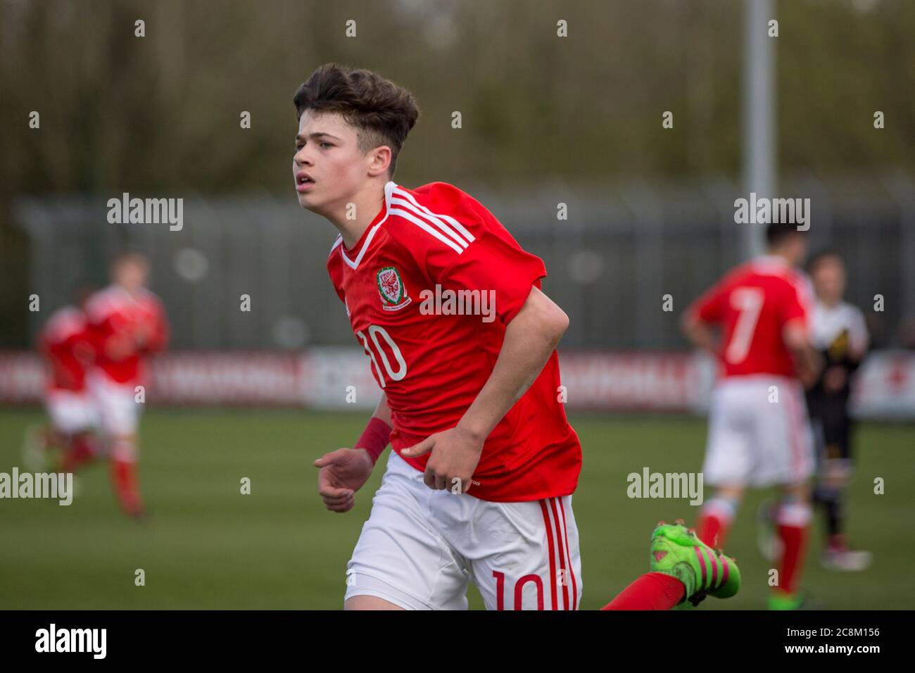 Neco Williams in action for Wales Under 15s in April 2016 Stock Photo ...