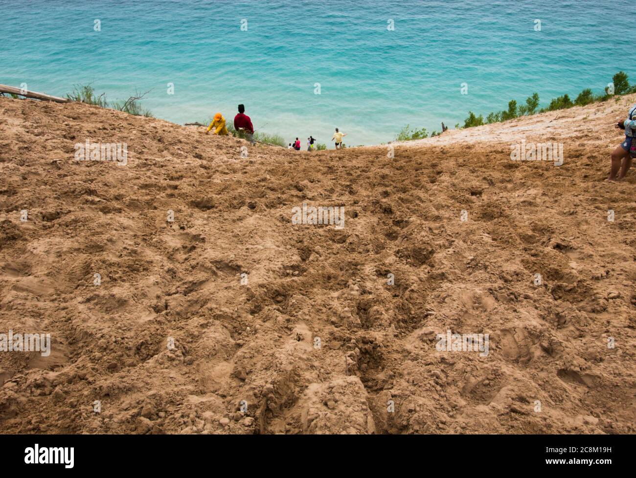 Pyramid Point, Sleeping Bear Dunes National Lakeshore, Michigan Stock ...