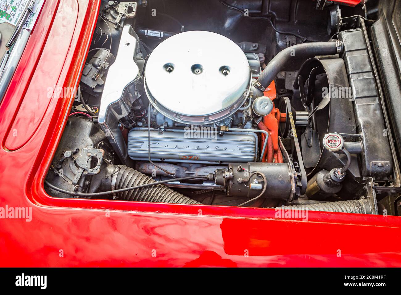 Car engine compartment vintage chevrolet hi-res stock photography and ...