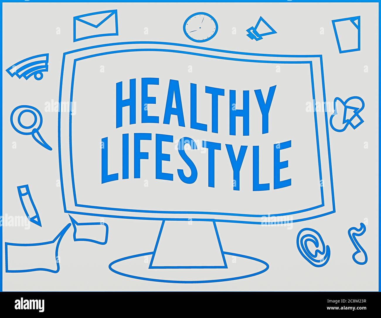 Handwriting text writing Healthy Lifestyle. Conceptual photo way of ...