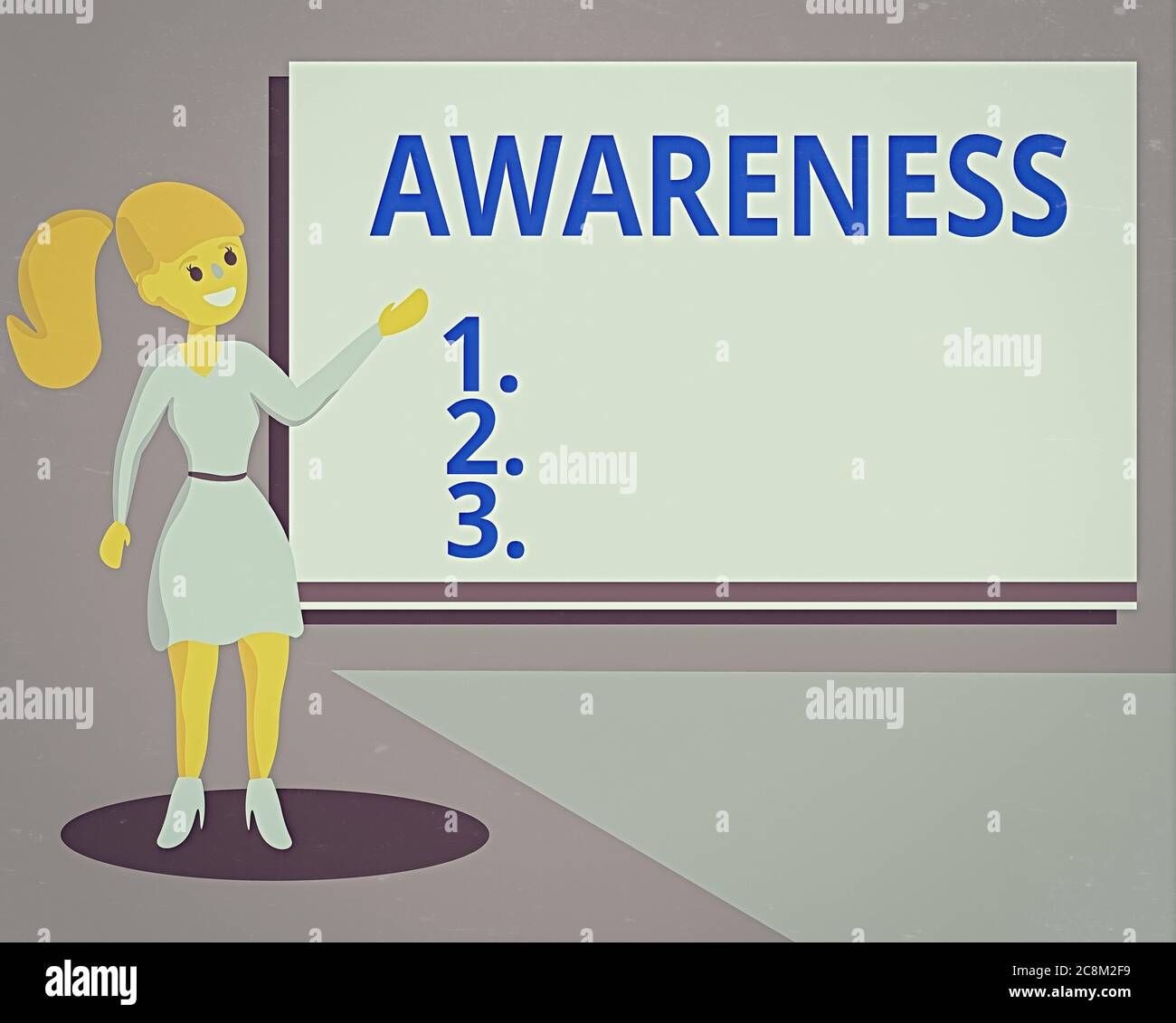 Conceptual hand writing showing Awareness. Concept meaning quality or ...