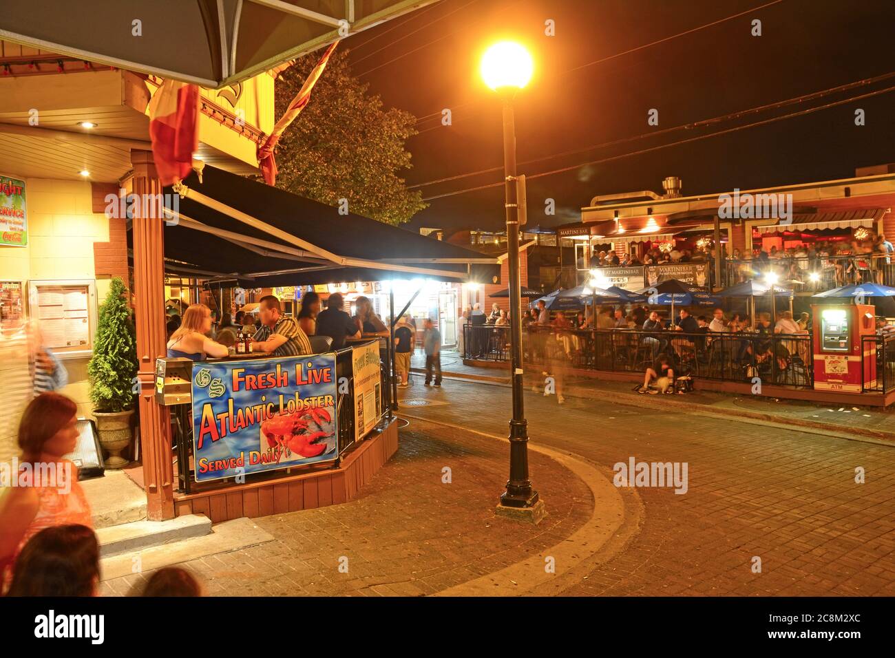 George street Nightlife in St John's, Newfoundland, Canada Stock Photo ...