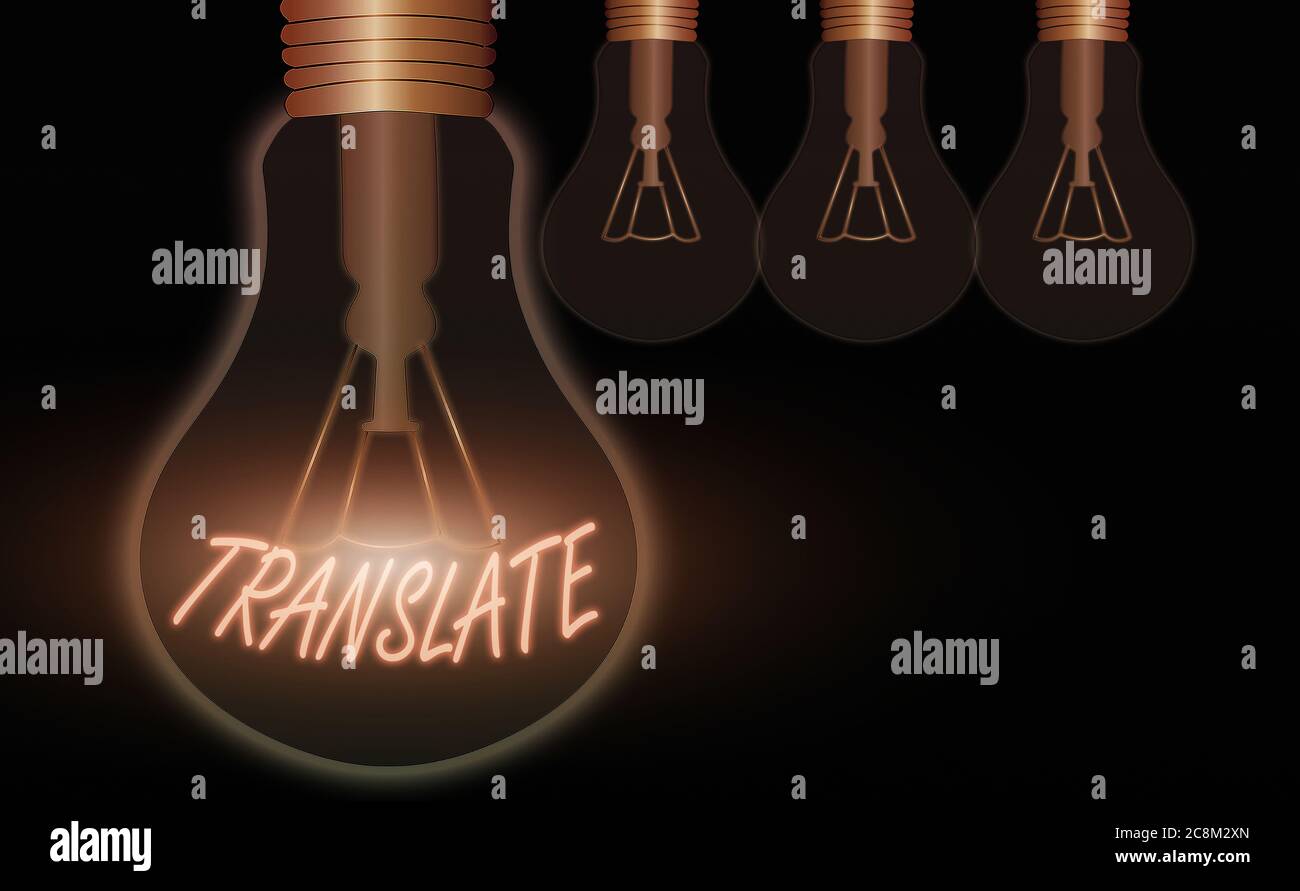 Interpret decipher render hi-res stock photography and images - Alamy