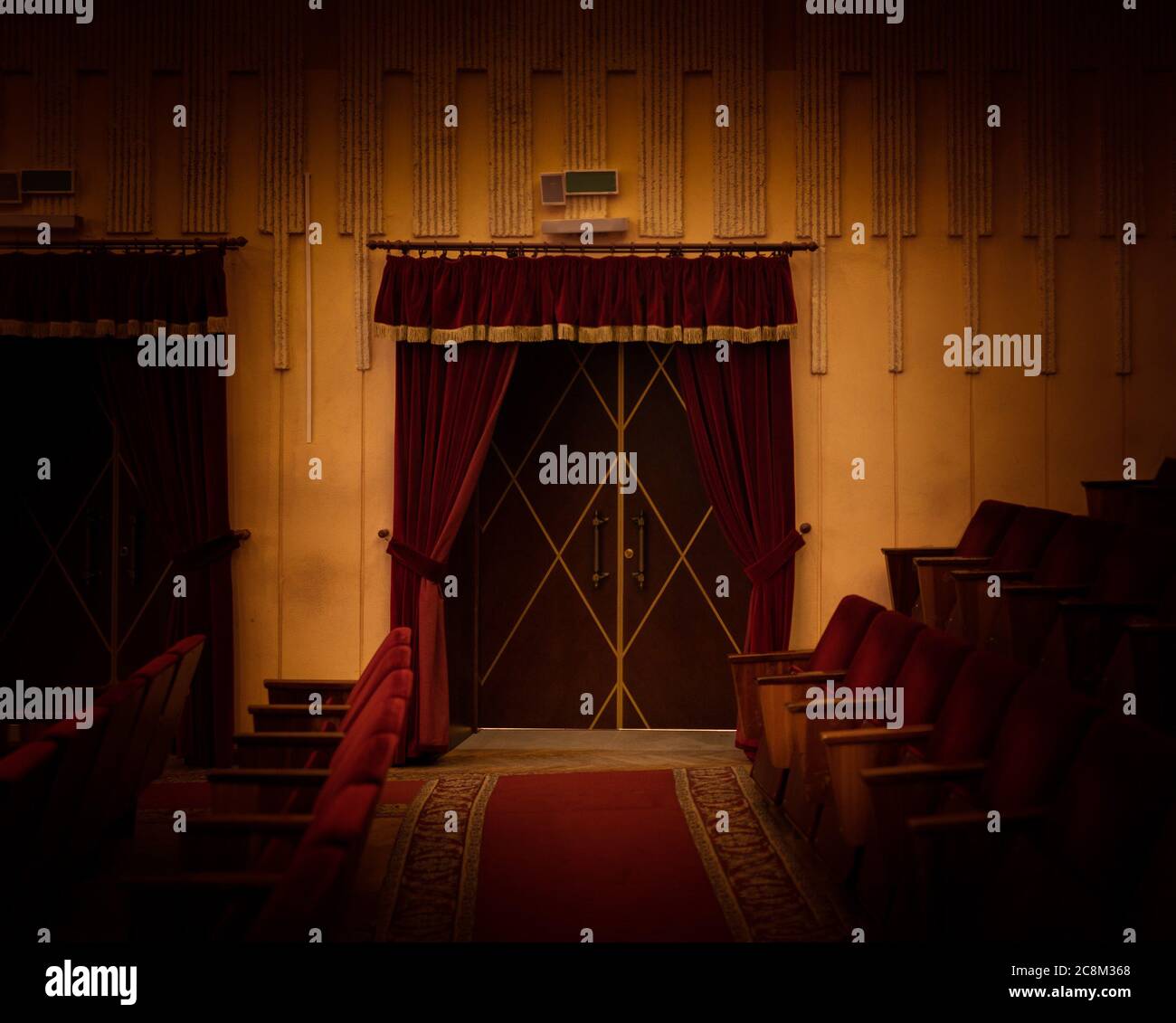 Theater cinema entrance doors hi-res stock photography and images - Alamy