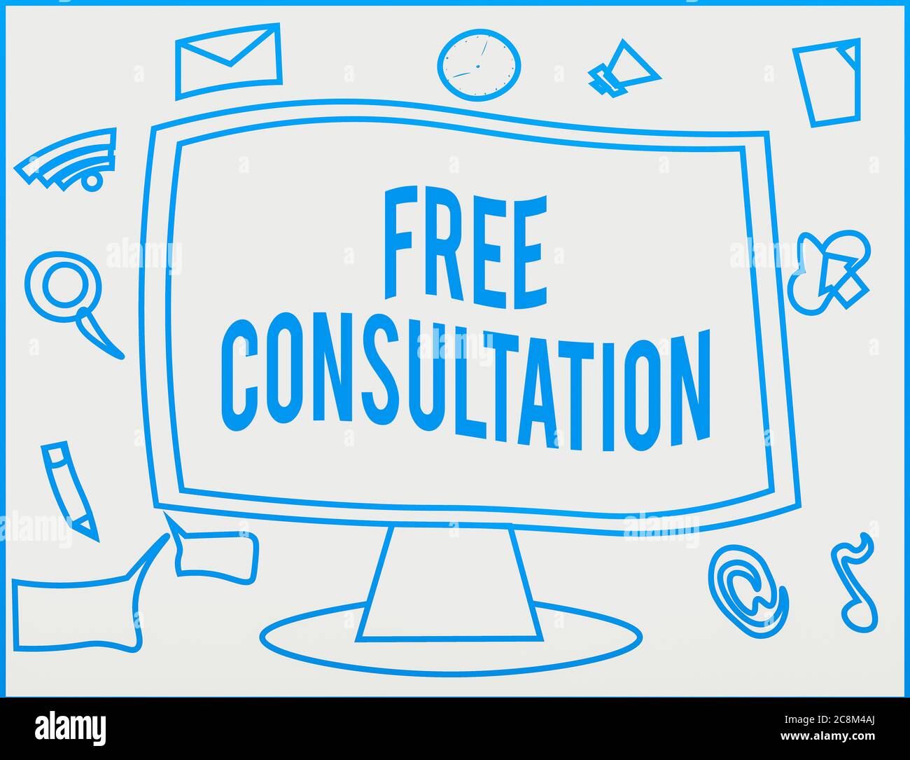 Handwriting text writing Free Consultation. Conceptual photo a meeting ...