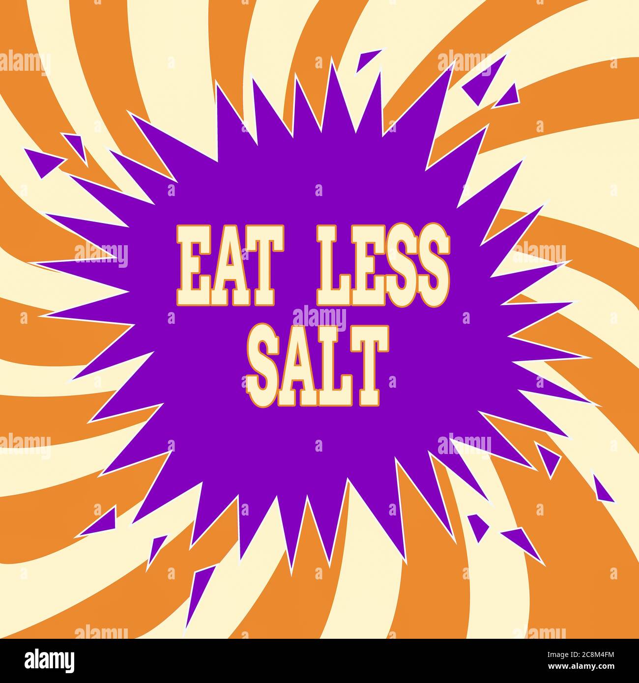 Handwriting text Eat Less Salt. Conceptual photo reducing the sodium ...