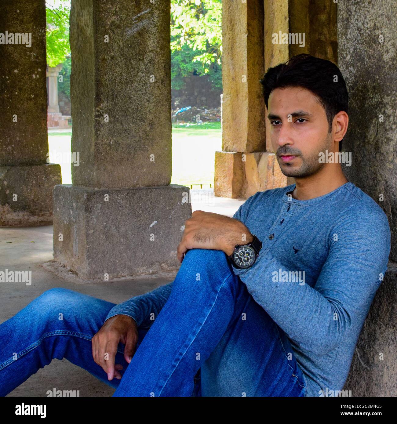 New Delhi India – March 3 2020 : Man portrait, smart casual man ...