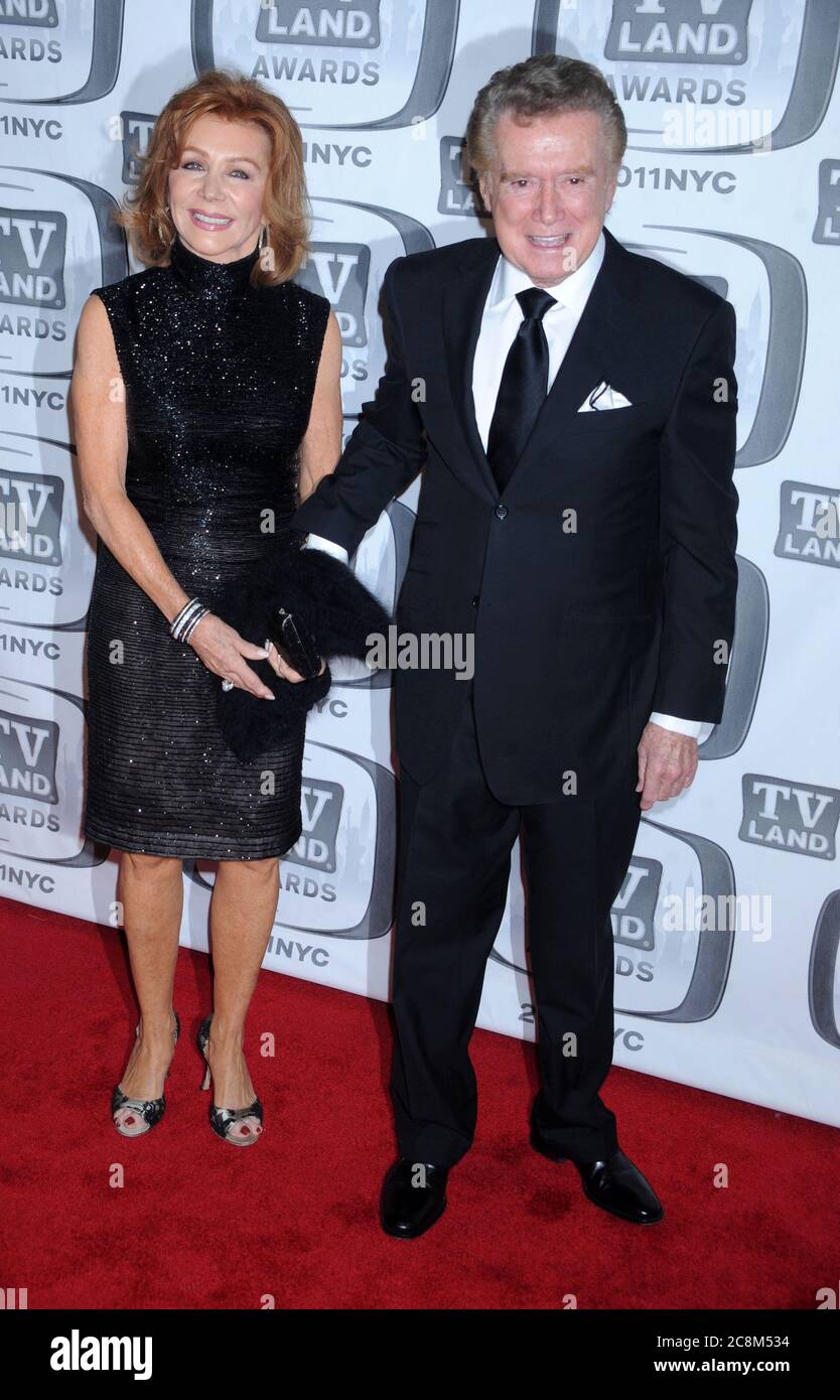 NEW YORK, NY - APRIL 10: Regis Philbin Joy Philbin attends the 9th ...