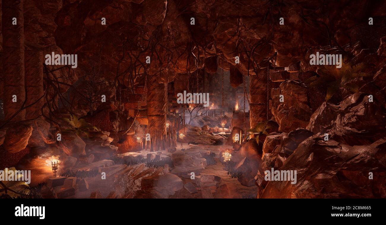 The concept for this project is to create a Cave Temple, whilst these ...