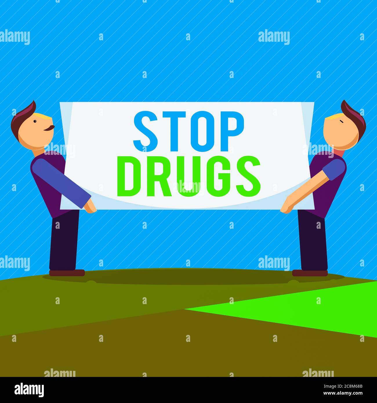 Conceptual hand writing showing Stop Drugs. Concept meaning put an end ...