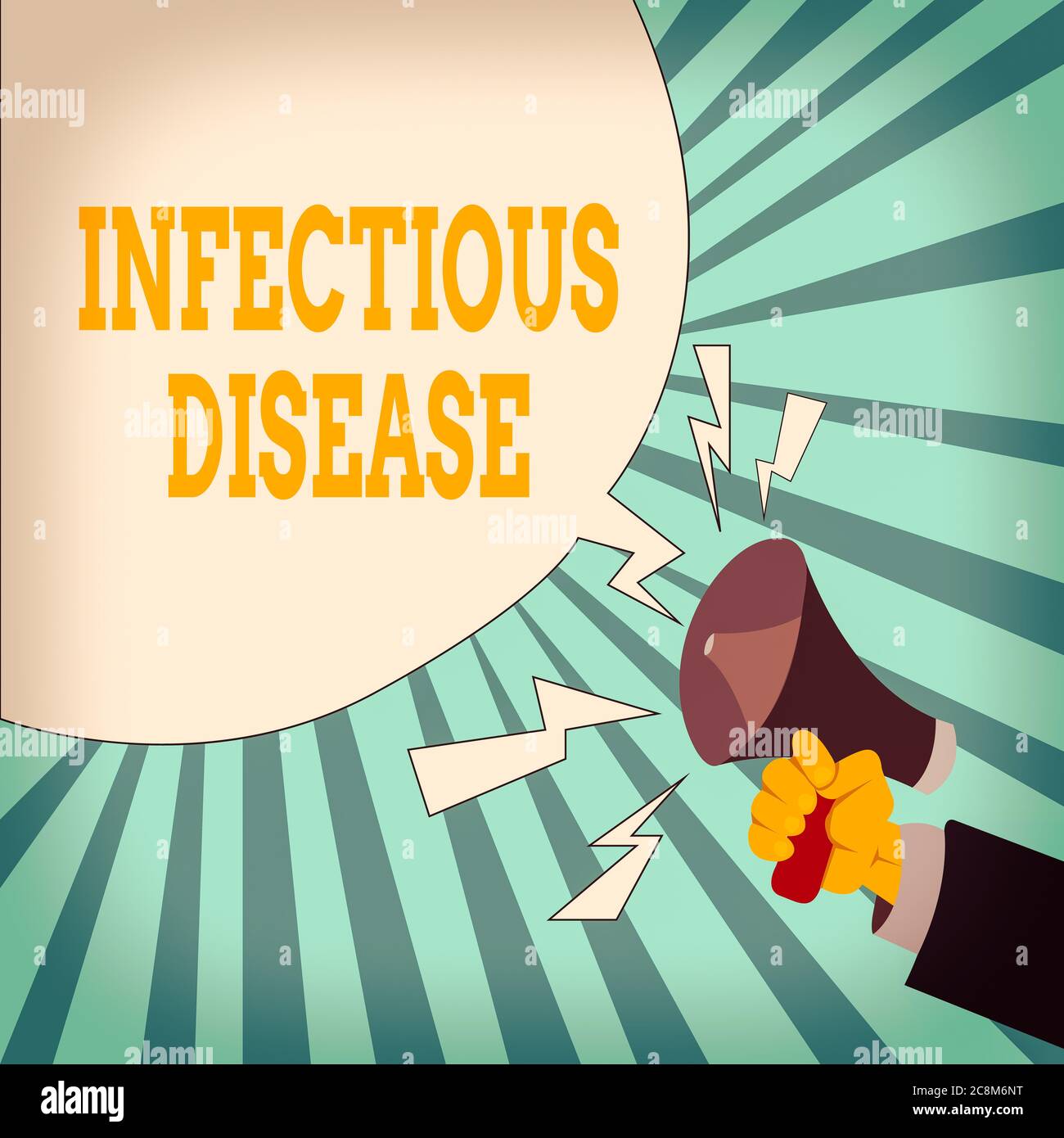 Writing note showing Infectious Disease. Business concept for caused by ...