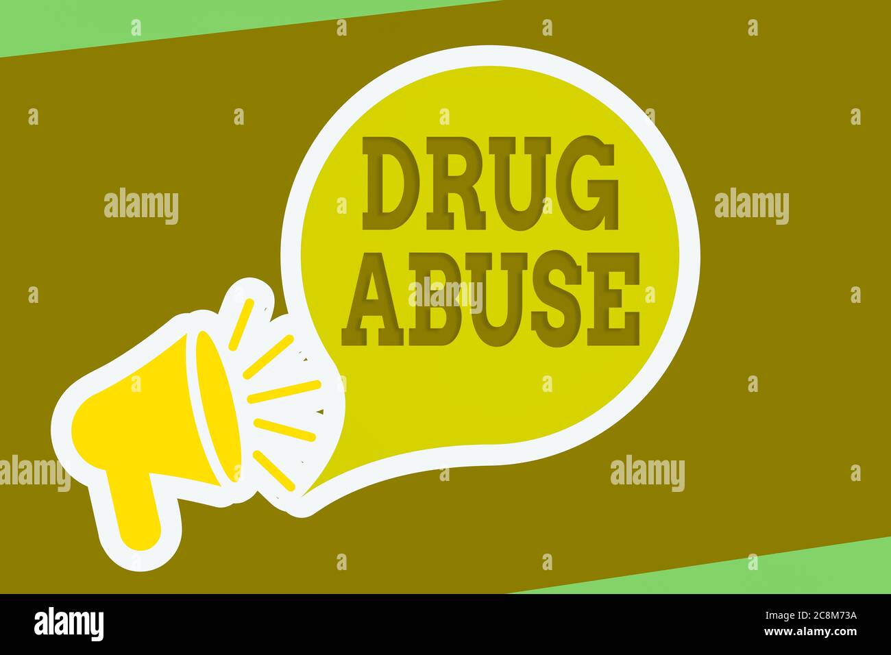 Writing note showing Drug Abuse. Business concept for the habitual ...