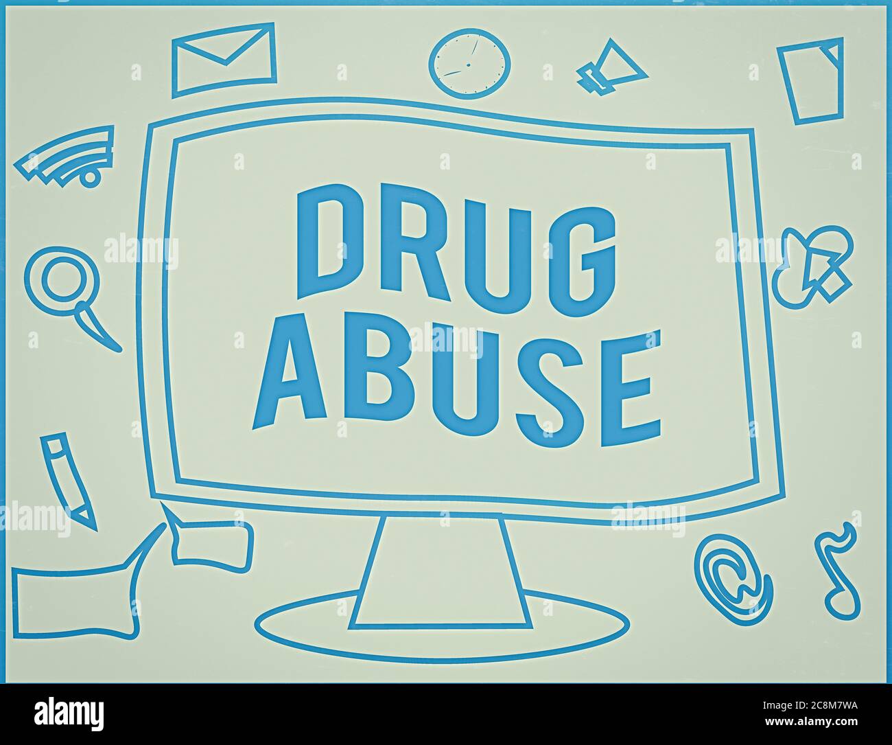 Handwriting text writing Drug Abuse. Conceptual photo the habitual ...
