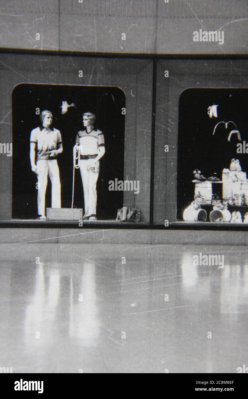 Fine 70s vintage black and white lifestyle photography of fashionable ...