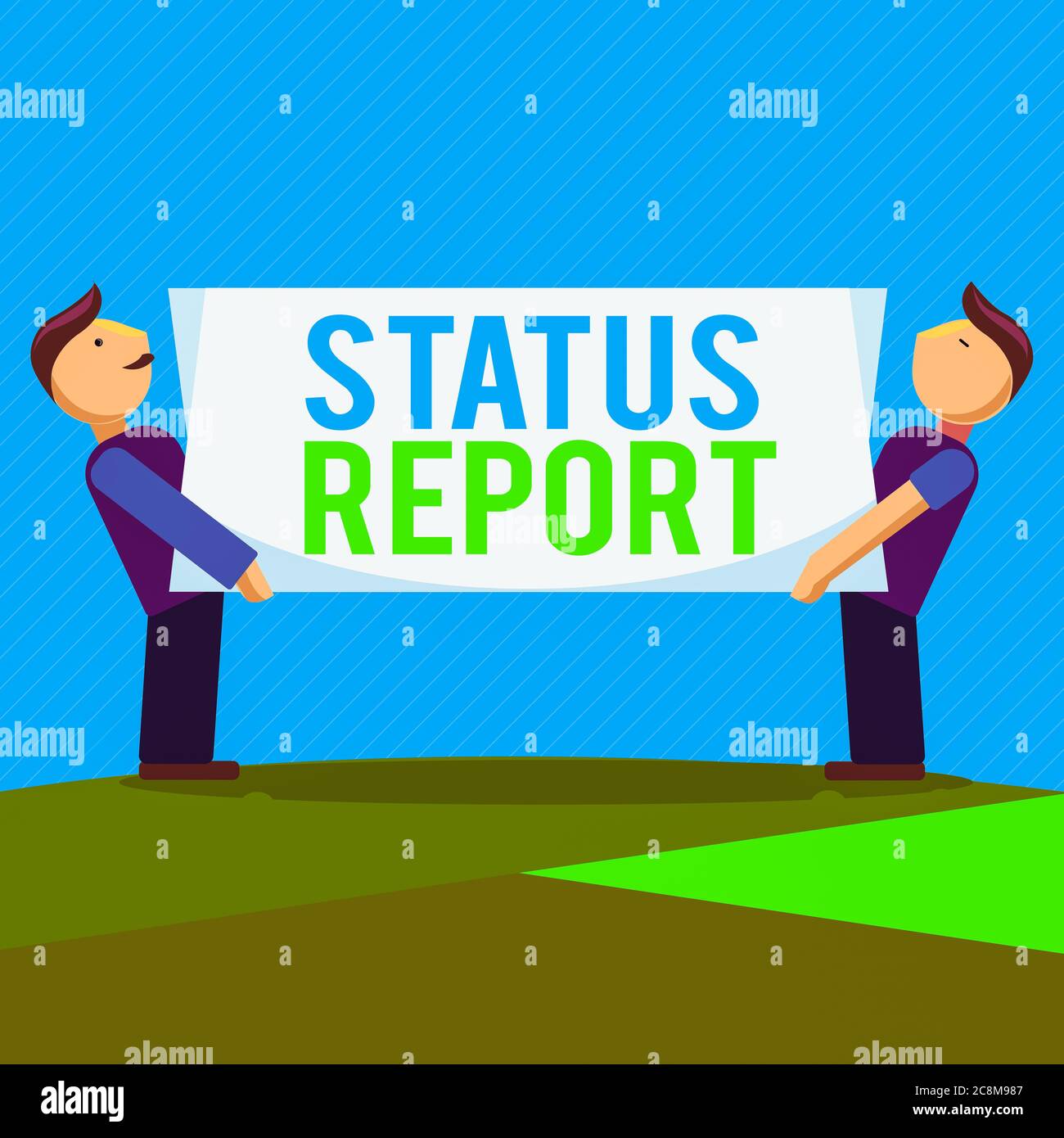Conceptual hand writing showing Status Report. Concept meaning ...