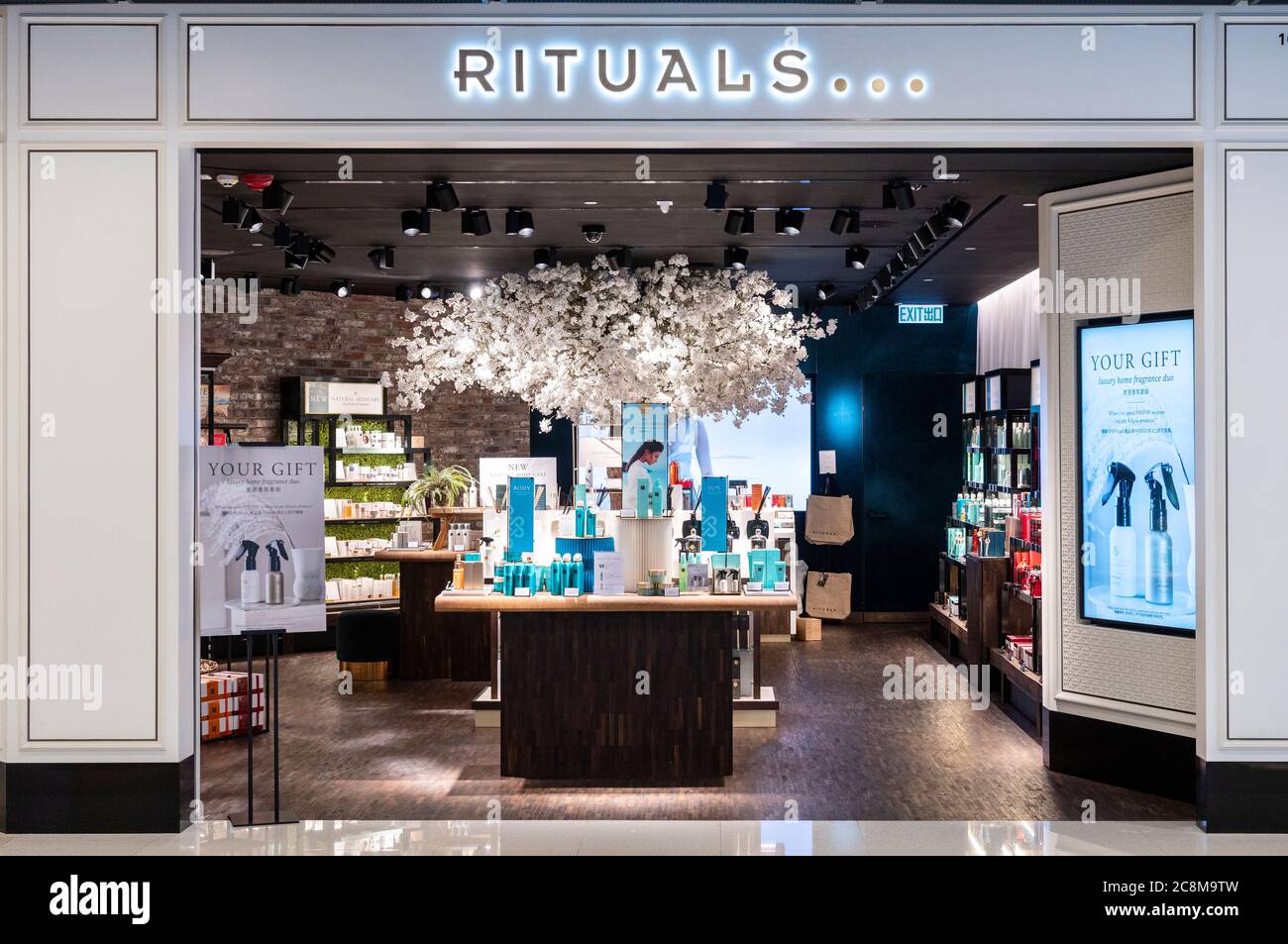 Cosmetics brand from Netherlands, Rituals store seen in Hong Kong Stock ...
