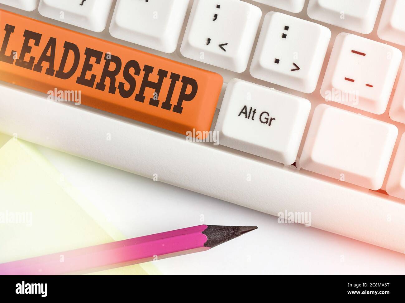 Text sign showing Leadership. Business photo showcasing ability to ...