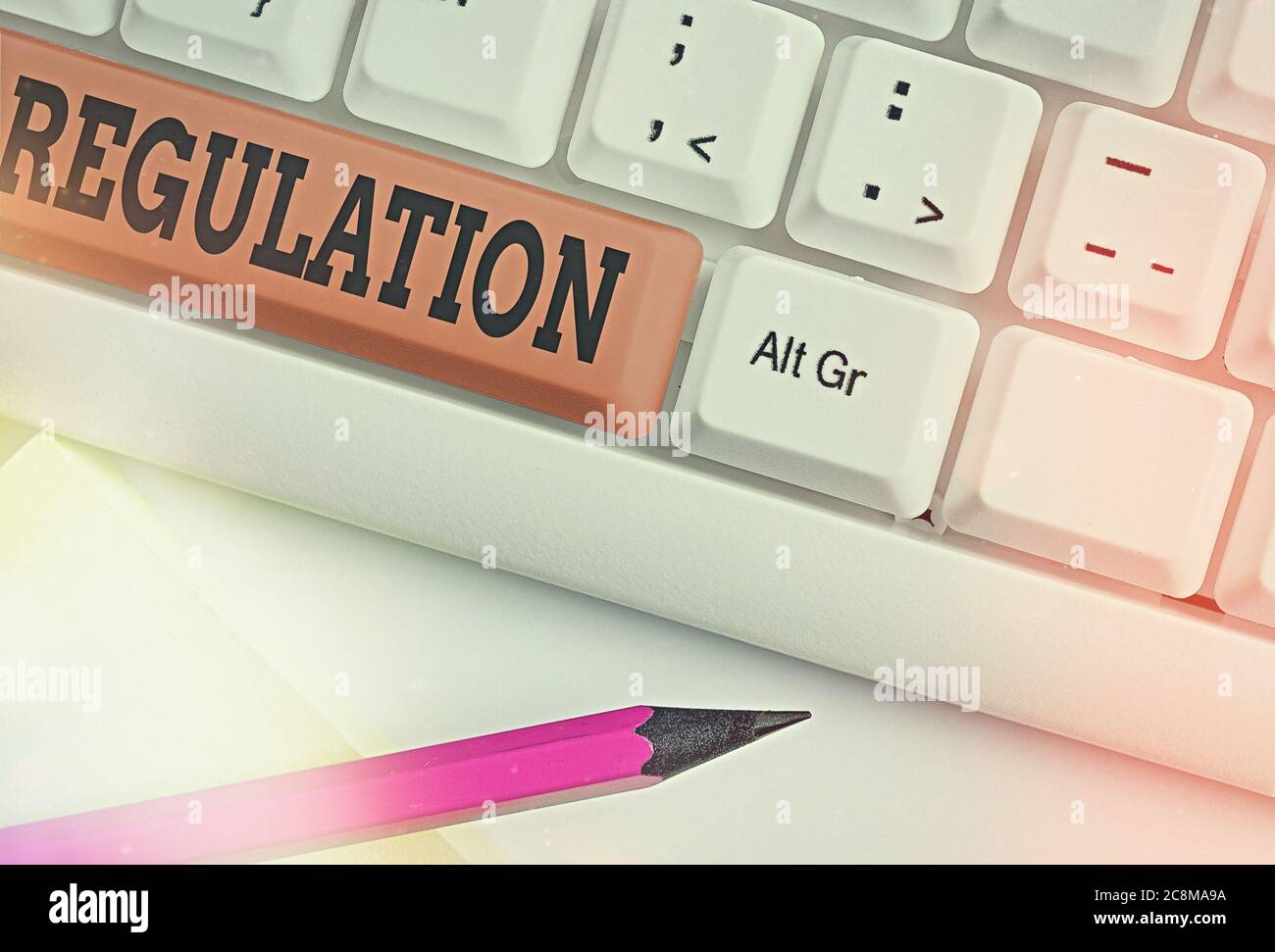 Text sign showing Regulation. Business photo showcasing the ...