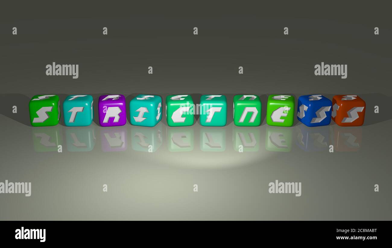 Strictness combined by dice letters and color crossing for the related ...