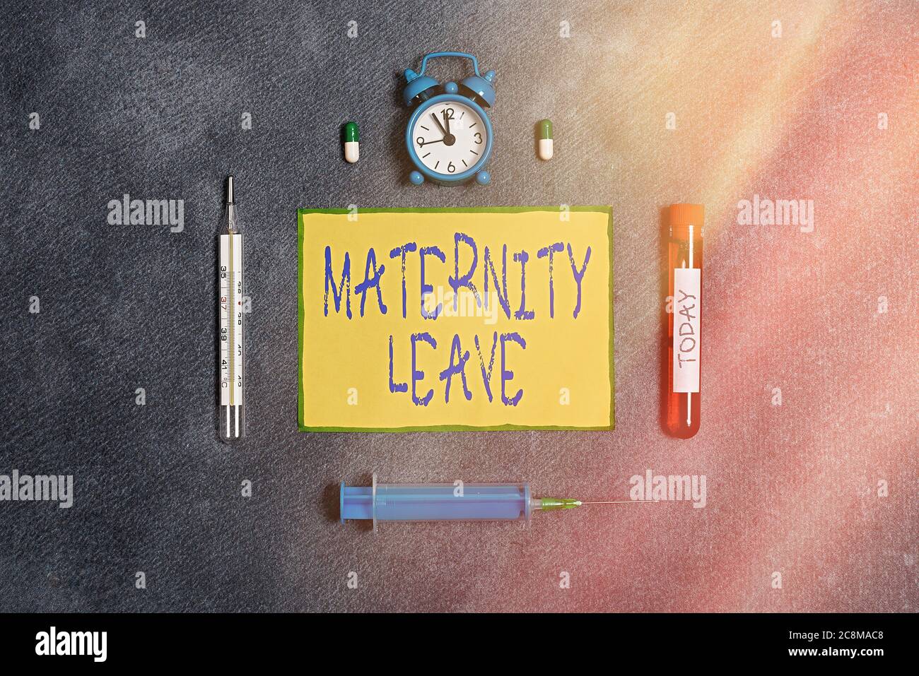 Handwriting text Maternity Leave. Conceptual photo a leave of absence ...