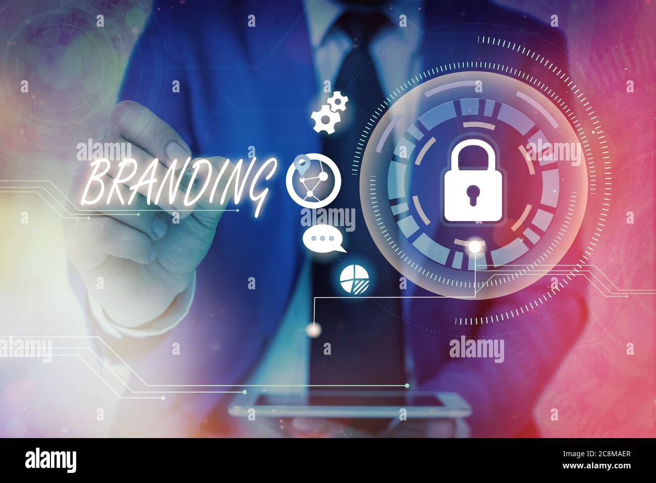 Word writing text Branding. Business photo showcasing the promoting of ...