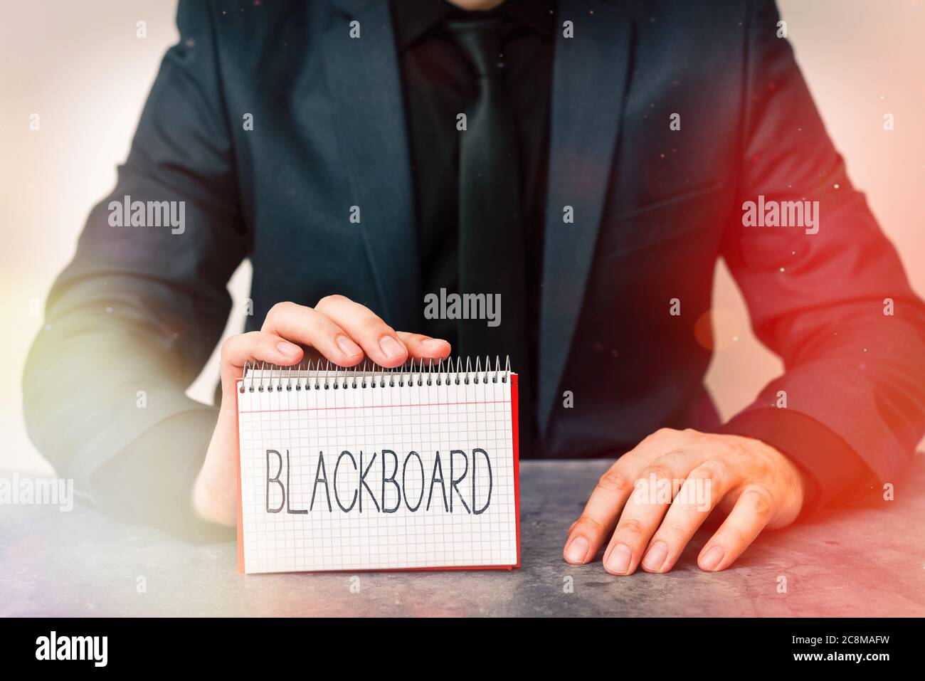 Conceptual hand writing showing Blackboard. Concept meaning hard smooth ...