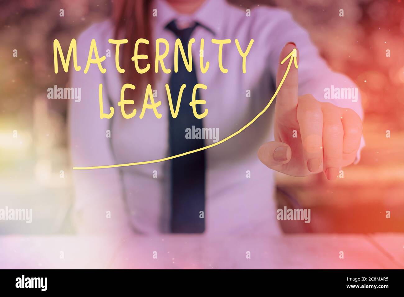 Conceptual hand writing showing Maternity Leave. Concept meaning a ...