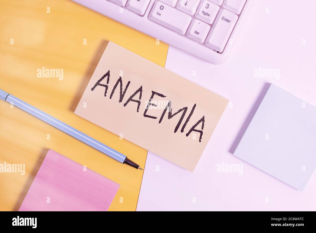 Word writing text Anaemia. Business photo showcasing a condition marked ...