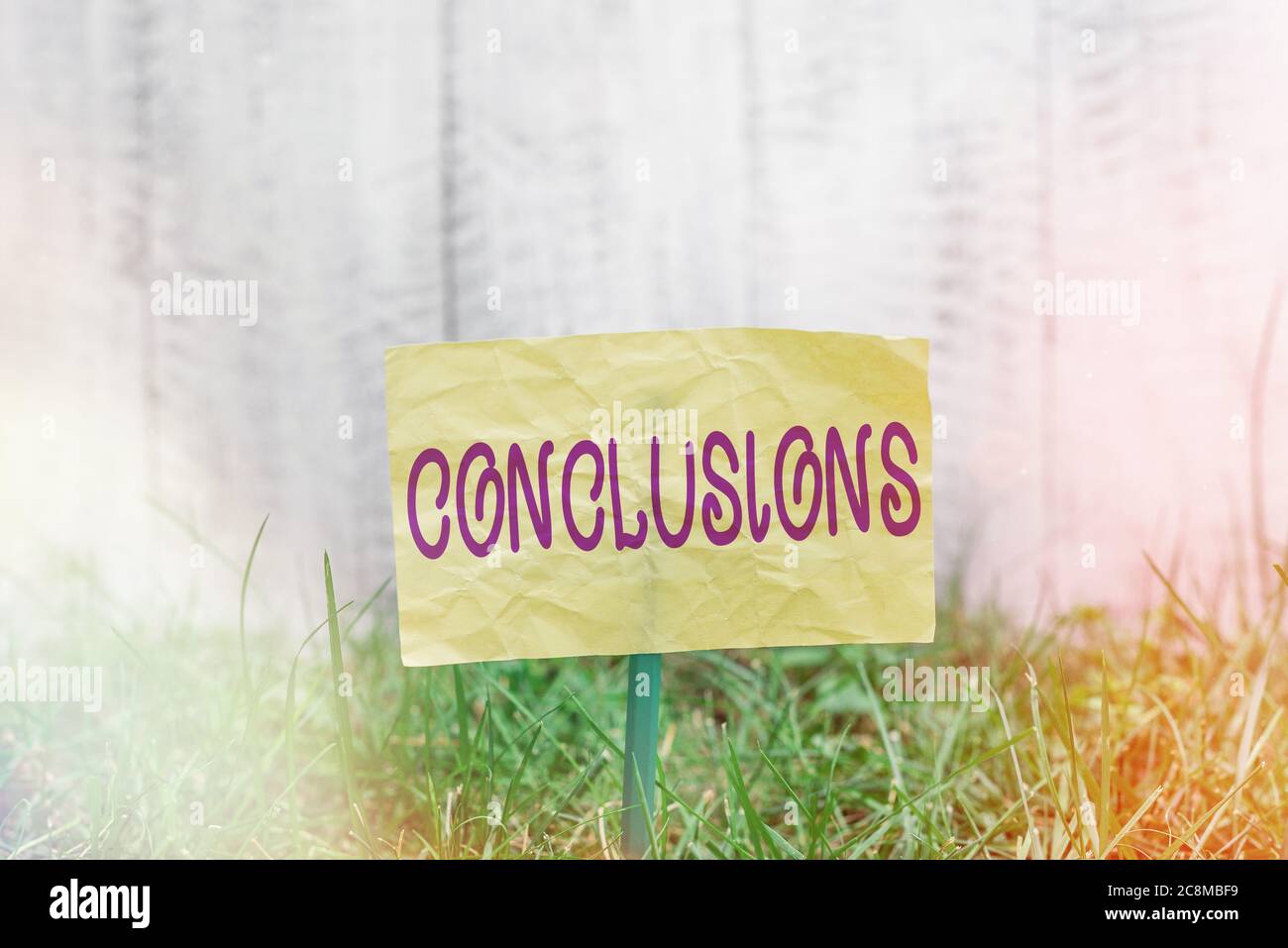 Handwriting text writing Conclusions. Conceptual photo explanation that ...