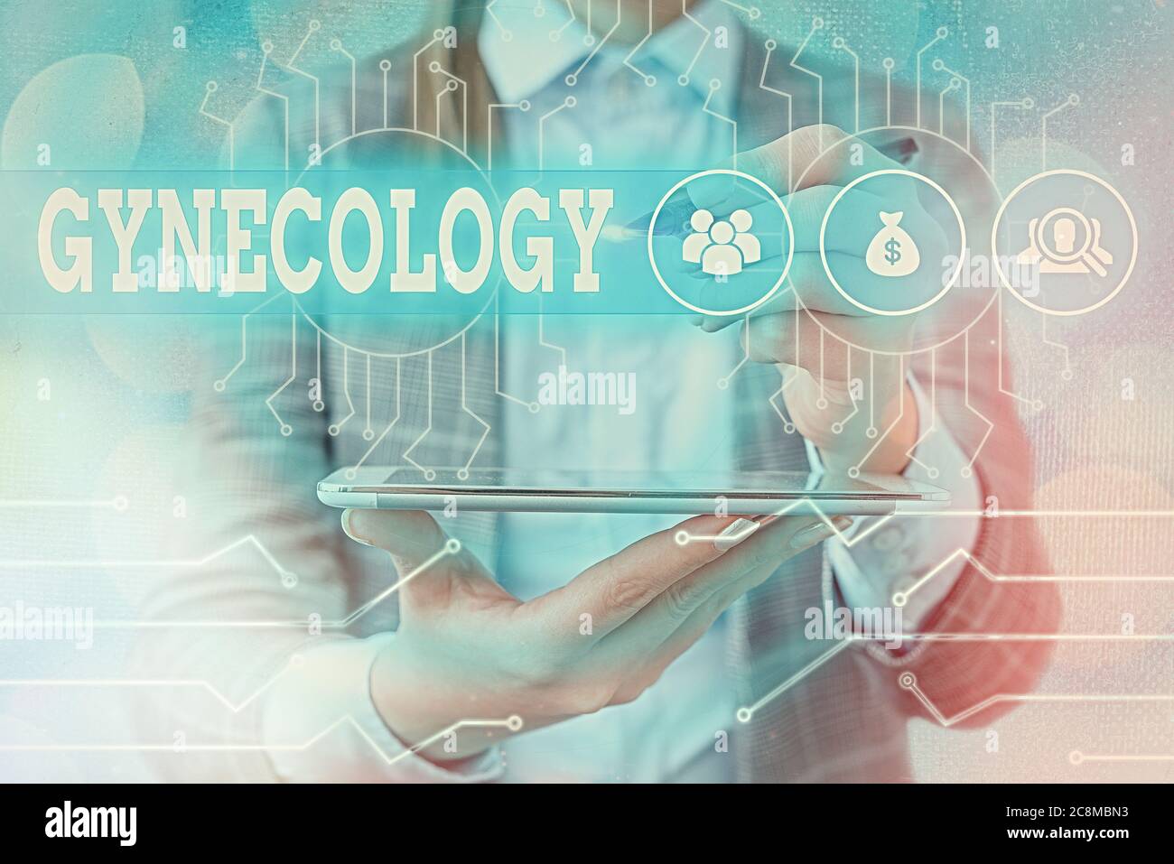 Text sign showing Gynecology. Business photo text routine physical care ...