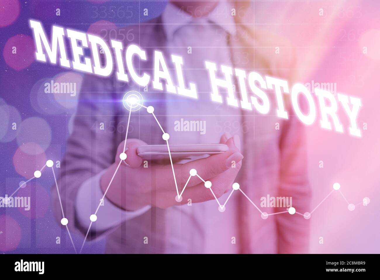 Handwriting text Medical History. Conceptual photo record of past ...